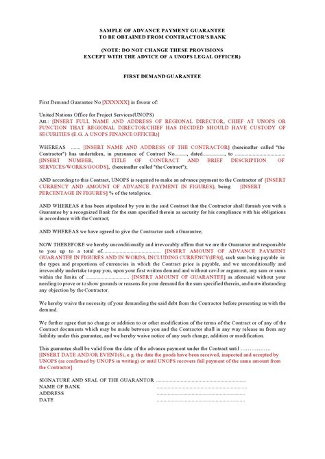 45 Professional Letter Of Guarantee Samples Templatelab