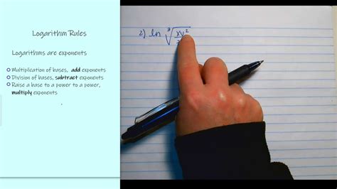 5 4a Properties Of Logarithms Precalculus Youtube