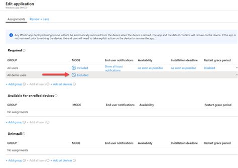 Exclude Specific Groups Of Users Or Devices From An App Assignment