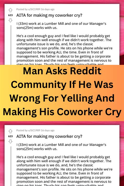 Man Asks Reddit Community If He Was Wrong For Yelling And Making His