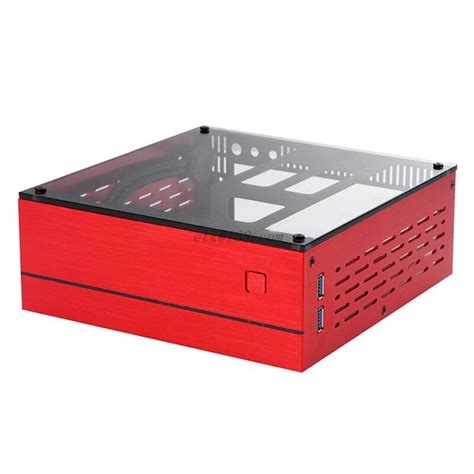B01 Mini Itx Computer Case Chassis Aluminumglass Grandado