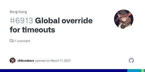Global Override For Timeouts · Issue 6913 · Kongkong · Github