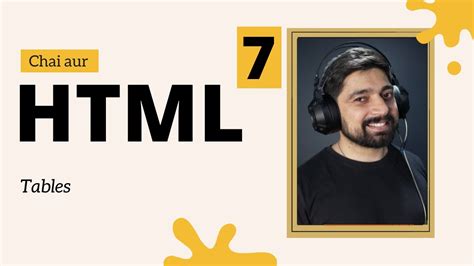 Tables In HTML In HINDI YouTube