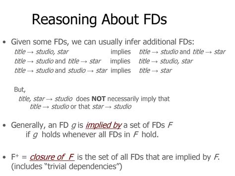 Functional Dependencies And Schema Refinement Ppt Download