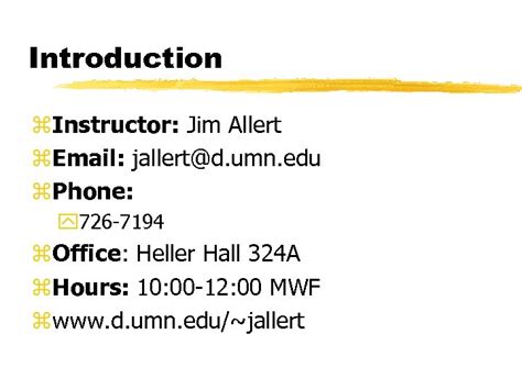 C Object Oriented Programming Jim Allert Introduction
