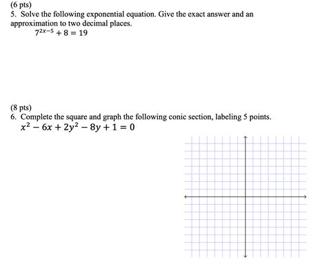 Solved Solve The Following Exponential Equation Give The Chegg