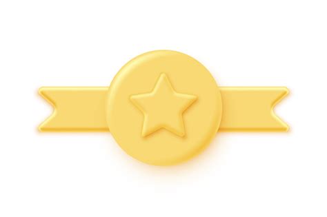 흰색 배경에 리본과 별이 분리 된 노란색 3d 스탬프 럭셔리 골든 씰 벡터 디자인 요소입니다 1위에 대한 스톡 벡터 아트 및 기타 이미지 Istock