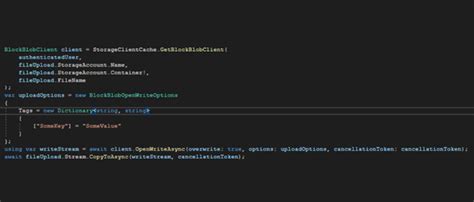 azure blob tags working with numbers