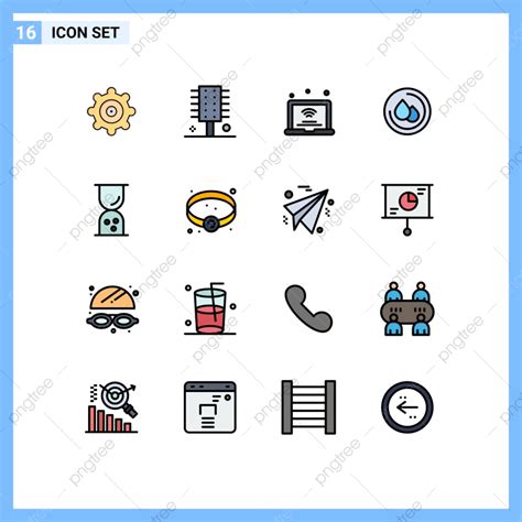 Color Grid Vector Hd PNG Images Set Of Vector Flat Color Filled Lines On Grid For Outline