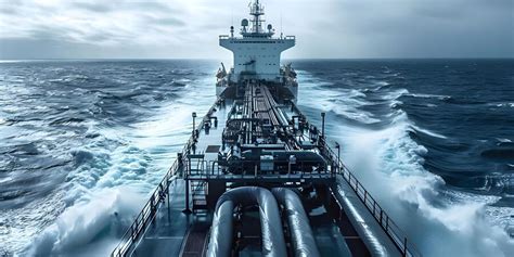 Premium Photo Connecting Lng Carrier Tanks To Shore Terminal For Loadingunloading Gas Using