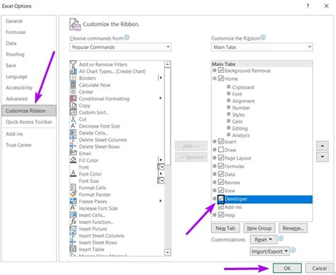 2 ways to add developer tab in excel excelgraduate