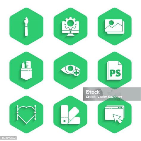 적목 현상 효과 색상 팔레트 가이드 웹 디자인 및 개발 Ps 파일 문서 베 지어 곡선이있는 하트 십자 눈금자 연필 그림 풍경 및