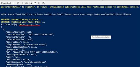 Az Ad Group List Azure Lessons