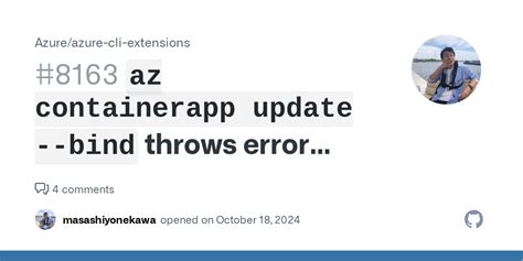`az Containerapp Update Bind` Throws Error None · Issue 8163