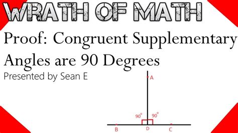 Congruent And Supplementary Angles Theorem