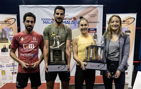 mazen hesham and nele gilis beat top seeds to win malaysian open titles