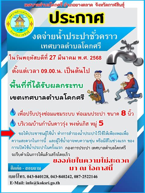 📢ประกาศ เทศบาลตำบลโคกศรี จังหวัดกาฬสินธุ์ Facebook