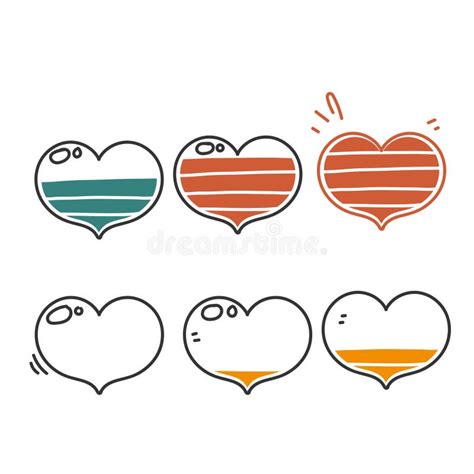 Hand Drawn Doodle Doodle Love Indicator Meter Stock Vector