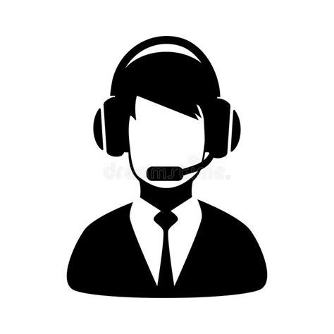 Customer Service Icon With Headphone Vector Illustration Stock Vector Illustration Of Call