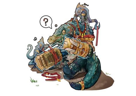 Sacred Kroxigor Danbooru