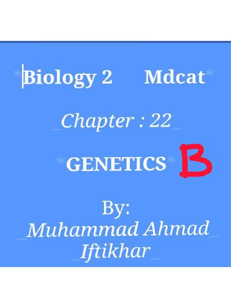 Basic Genetics Part 2 Pdf