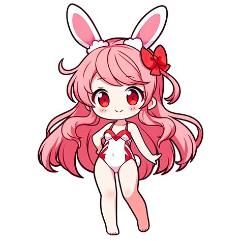 Sexy Bunny Girl On Swimwear Ai Generative 33494776 Png