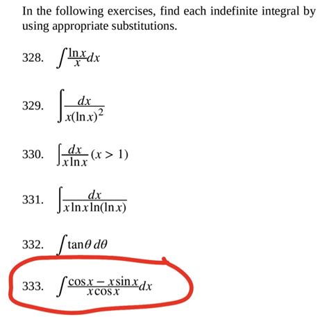 solved in the following exercises find each indefinite