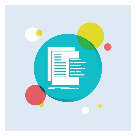 Chart Data Graph Reports Valuation White Glyph Icon Colorful Circle Background 13344229