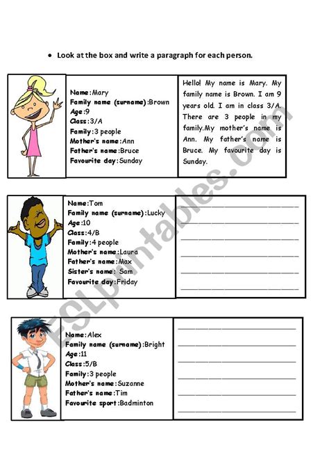 English Language Learners Worksheet