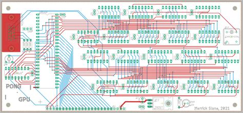 The Pong GPU Making A Graphics Card From Discrete Logic Meslane