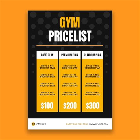 Gym Price Vectors Illustrations For Free Download Freepik
