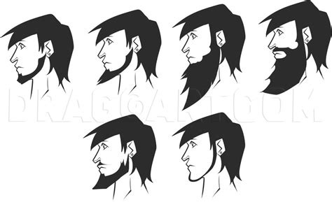How To Draw Beards How To Draw A Beard Drawing Step By Step By Dawn