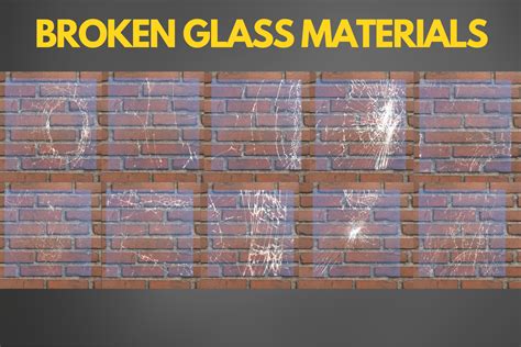 Broken Glass Materials 2d Glass Unity Asset Store