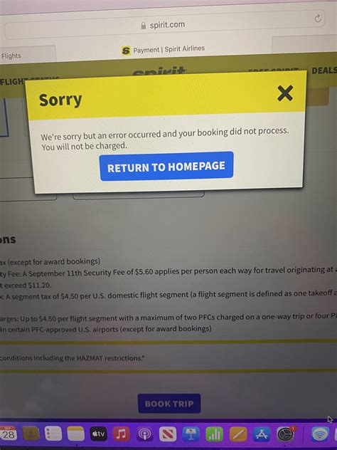 Keep Receiving Errors On Spirit Website And Their Mobile App To Book A