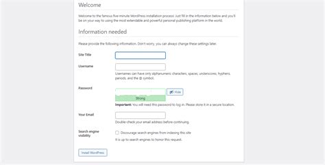 how to install wordpress