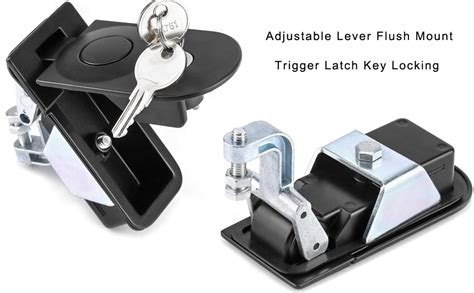 Amazon Com QWORK Large Lever Hand Operated Compression Latch 2 Pack 4 3 X 2 Adjustable Lever