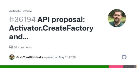 api proposal activator createfactory and constructorinfo createdelegate · issue 36194 · dotnet