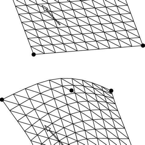Top A Surface And A Curve Interpolation Constraint Bottom Resulting
