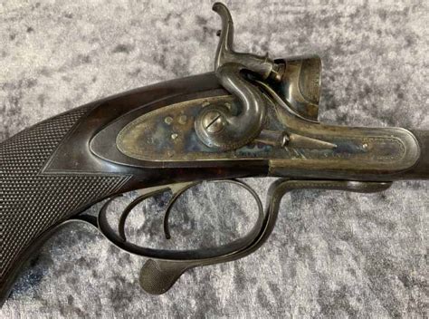 Whitworth Breech Loading Double Rifle In No 2 Musket Powder Flask Uk