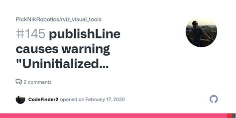 publishline causes warning uninitialized quaternion assuming identity