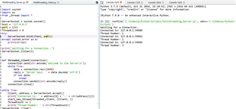 Socket Server With Multiple Clients Multithreading Python