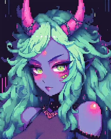 A Girl With Horns And Horns On Her Head Premium Ai Generated Image