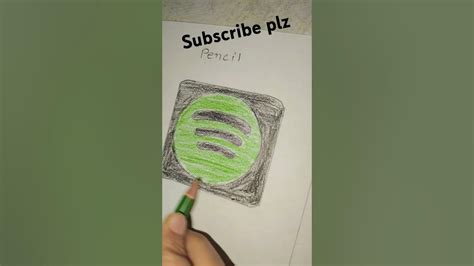 How To Draw Spotify Logo Drawing Logo Drawing Easy Simple Logo Shorts Viralshorts Trending