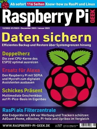 Raspberry Raspberry Pi Geek Dezember 2022 Januar 2023