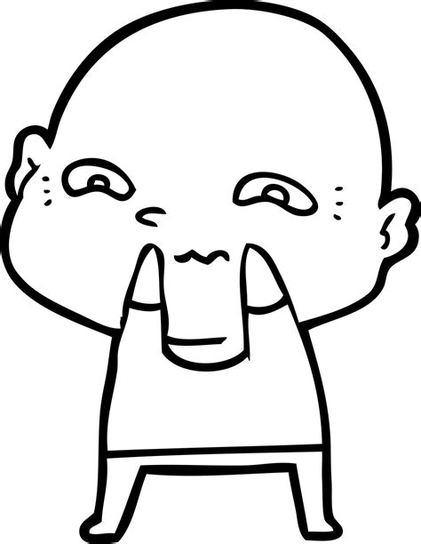 Cartoon Creepy Guy 12539950 Vector Art At Vecteezy