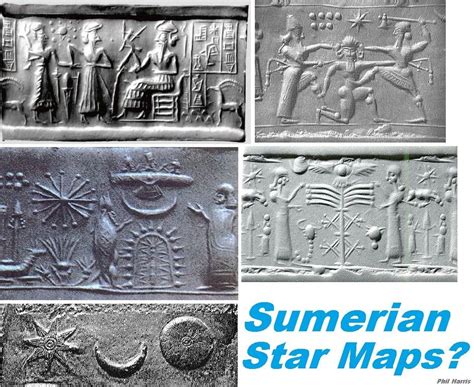 Sumerian Star Maps Image Compilation By Phil Harris Candlestick