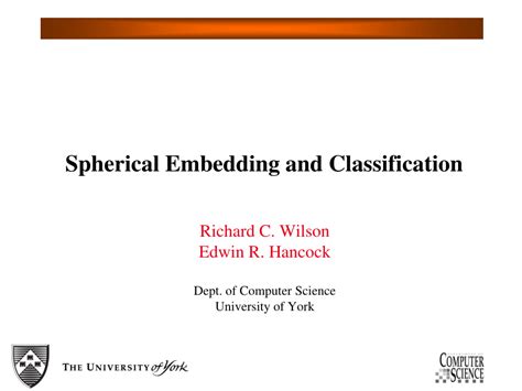 pdf spherical embedding and classification