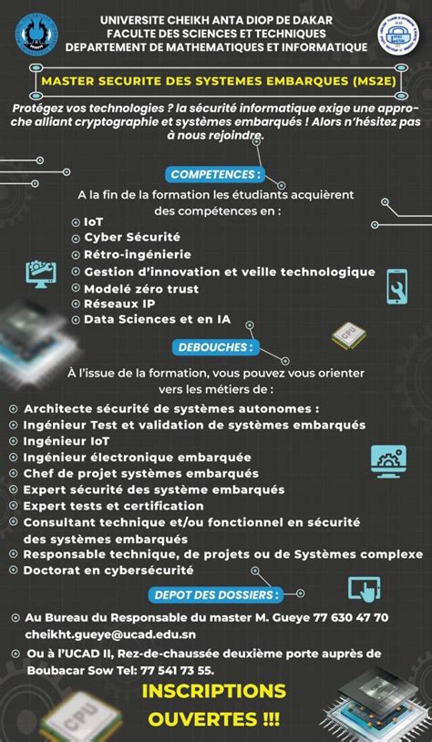Offre De Formation En Cybersécurité Des Systèmes Embarqués Emploi Express