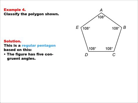 Math Examples Collection Polygon Classification Media4math