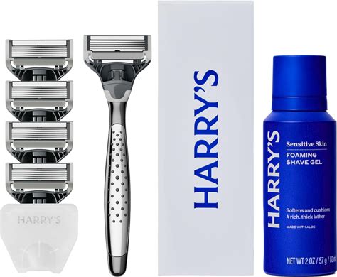 Harrys Shaving Kit For Men Razor Handle 5 Razor Blade